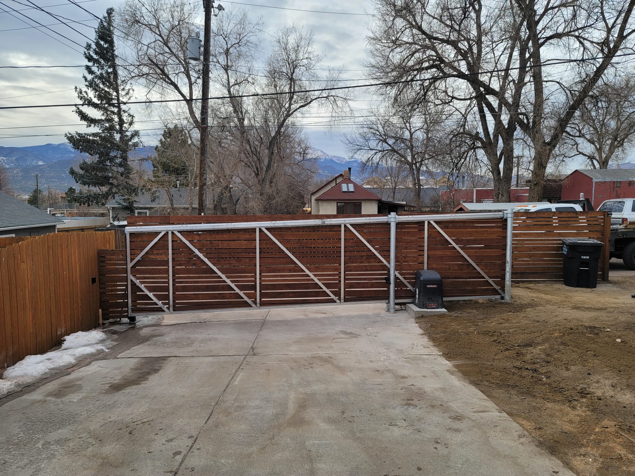Custom Colorado Driveway Entrances with Unique Metal Gates