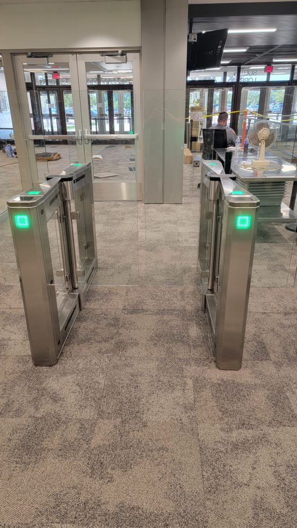 Waist high optical turnstile - Outlaw Industries